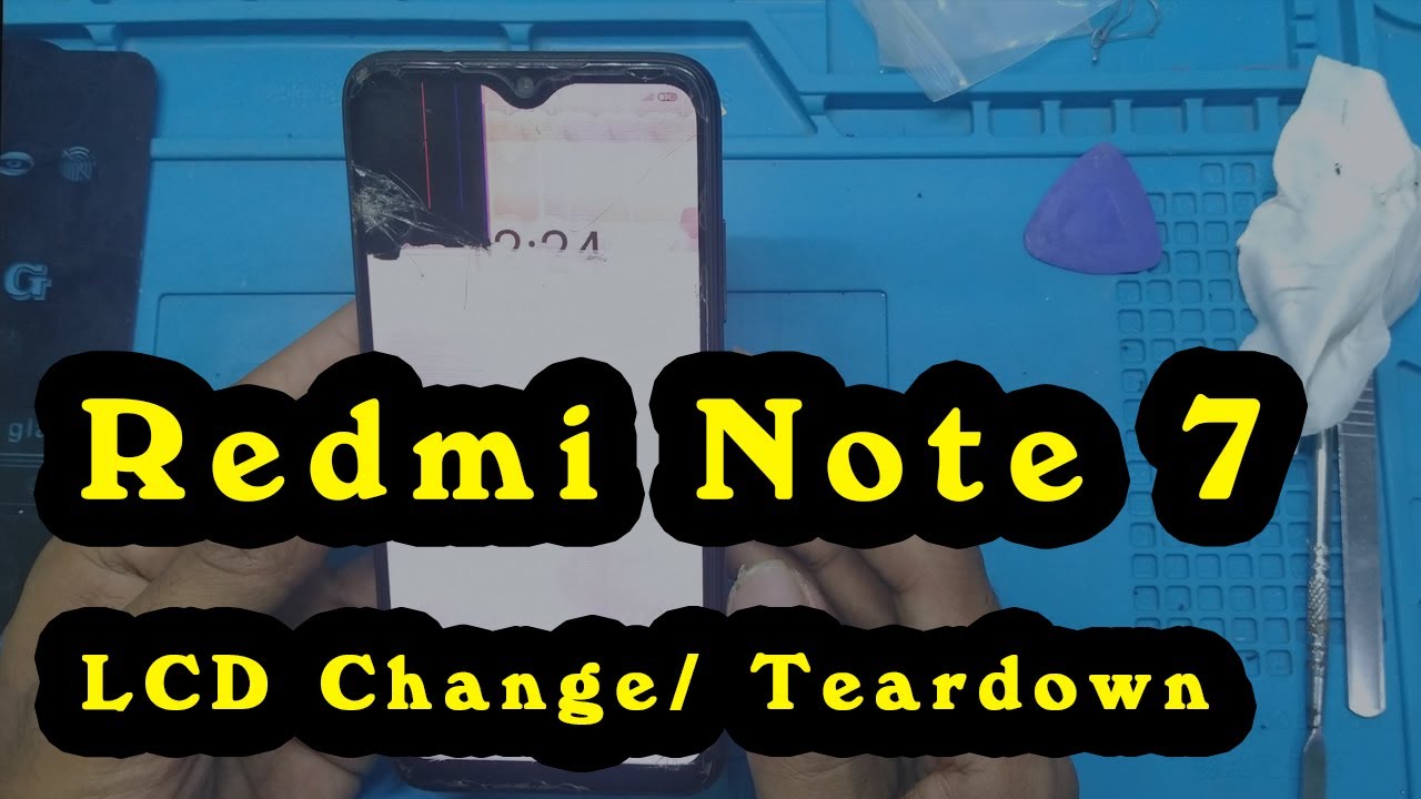 redmi note 7 lcd change - YouTube