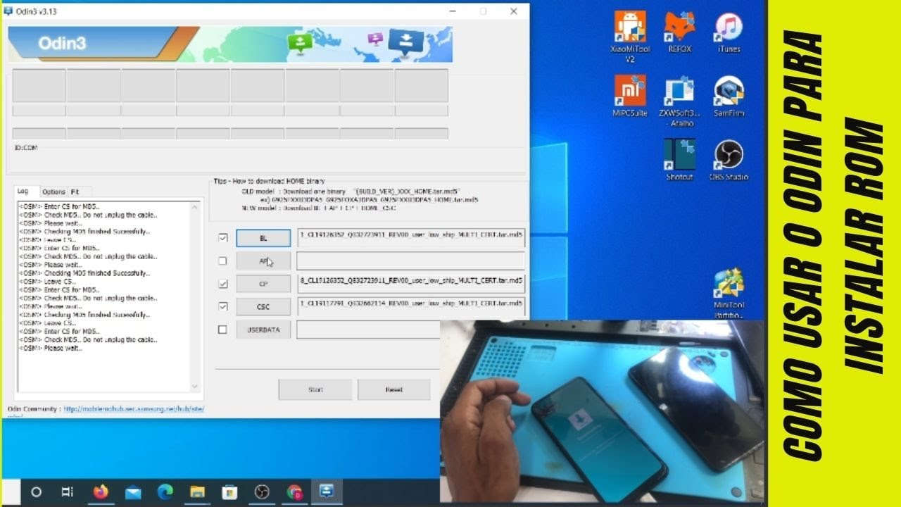 Como Usar o Odin – Instalar ROM – downgrade/update - Como identificar ...