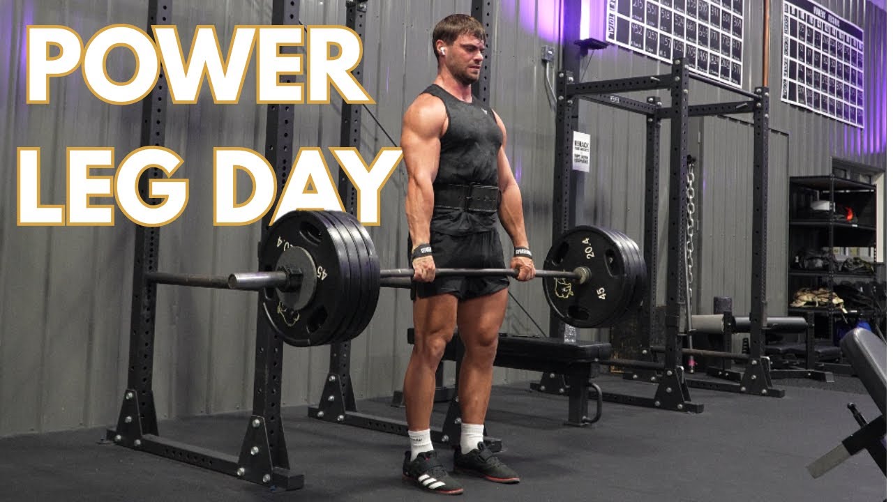 LEG WORKOUT TO BUILD POWER & STRENGTH - YouTube