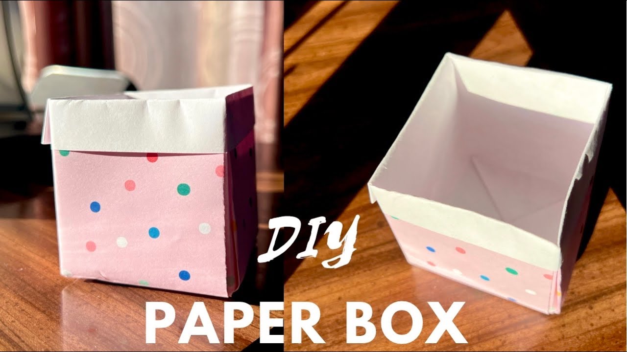 DIY paper box | How to make paper box in 1 minute | creative life - YouTube