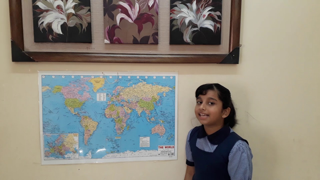 PRIZE WINNING CLASS ACTIVITY " SHOW AND TELL "- WORLD MAP / short note ...
