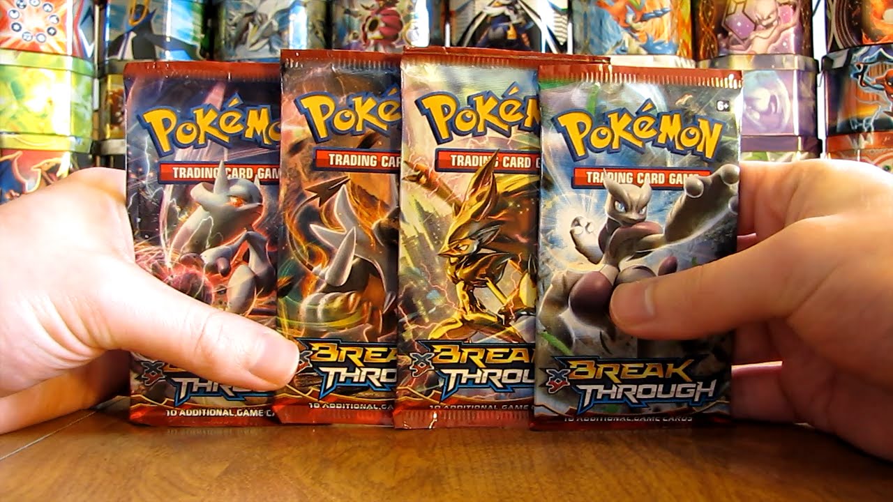 4 Pokemon BREAKthrough Booster Pack Opening - YouTube