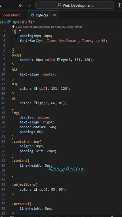 Create A Resume Using HTML, CSS #webdeveloper #css #html # #coding - YouTube