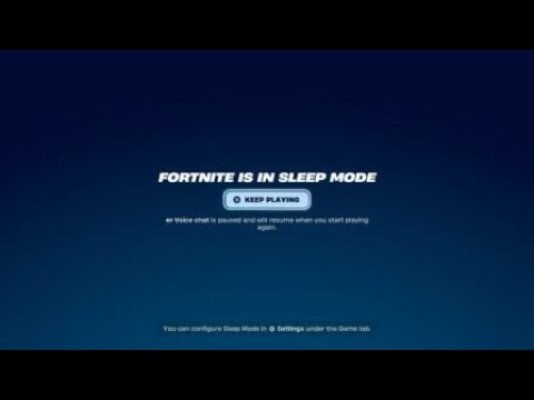 Fortnite is in sleep mode - YouTube
