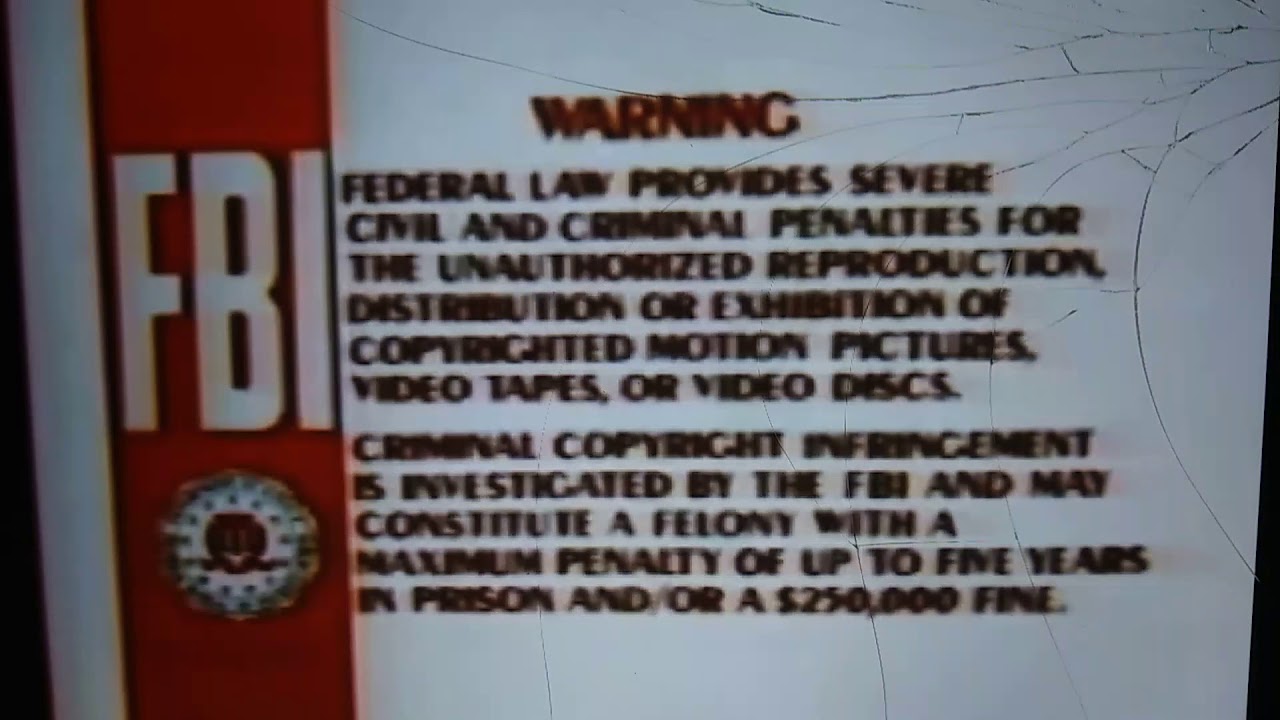 Red FBI Warning/Walt Disney Home Video (1980/1984) - YouTube
