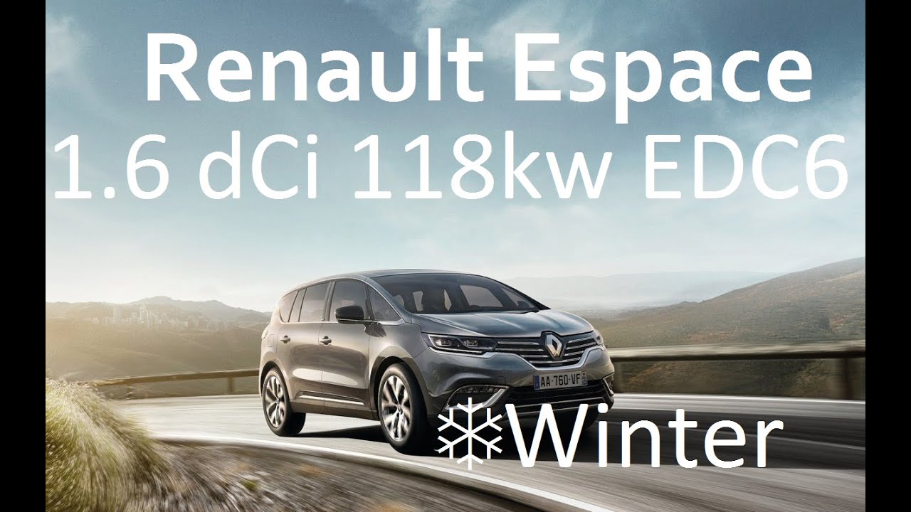 Renault Espace V 1.6 dCi 118kw/160hp instant fuel consumption - YouTube