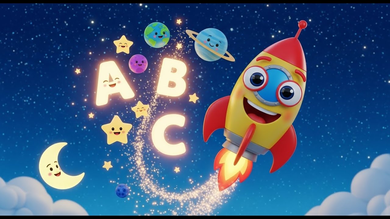 ABC Rocket Blast to the Stars 🚀 | Learn Letters, Colors & Numbers ...