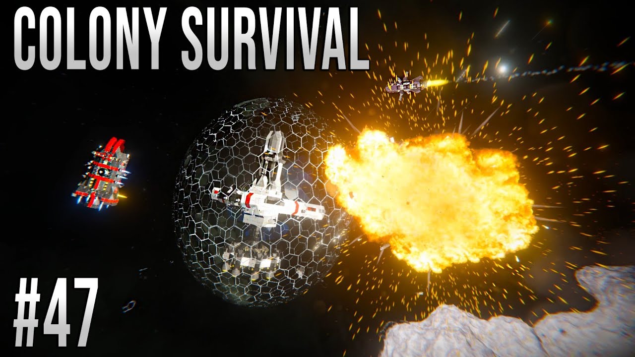 Space Engineers - Colony Survival Ep #47 - SPACE STATION ATTACK! - YouTube
