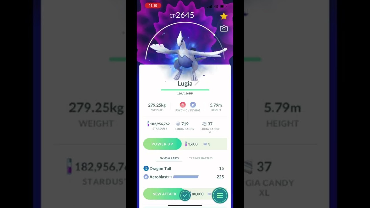 Apex shadow Lugia purified into a 100% IV - YouTube