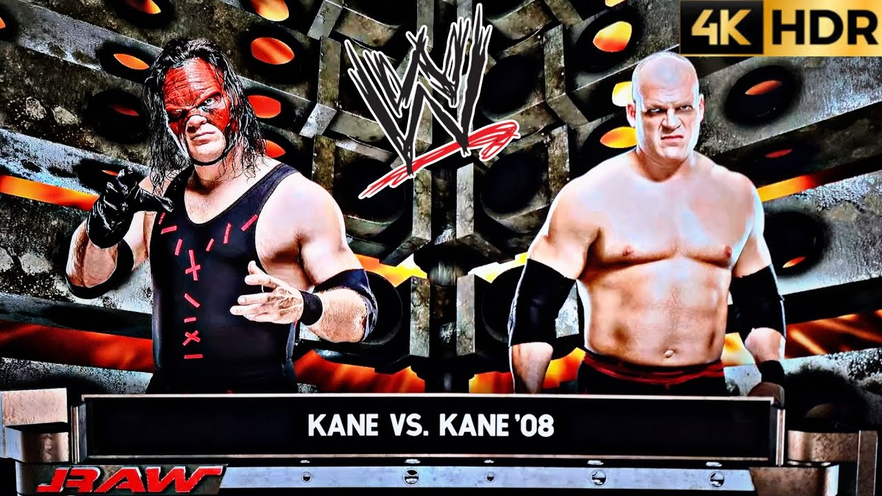 WWE 2K23 - Kane VS Kane '08 Twin's Fight | RAW [ 4K HDR ] - YouTube
