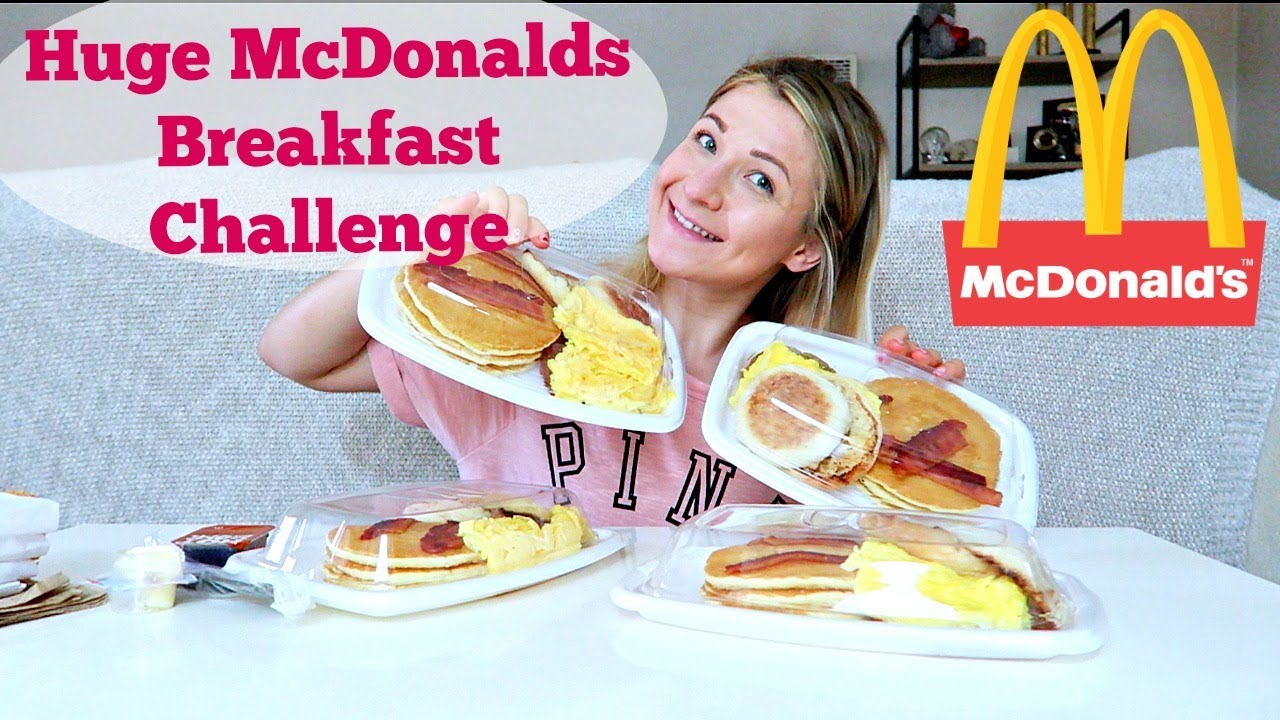 Huge McDonalds Breakfast Challenge (Food Challenge) - YouTube