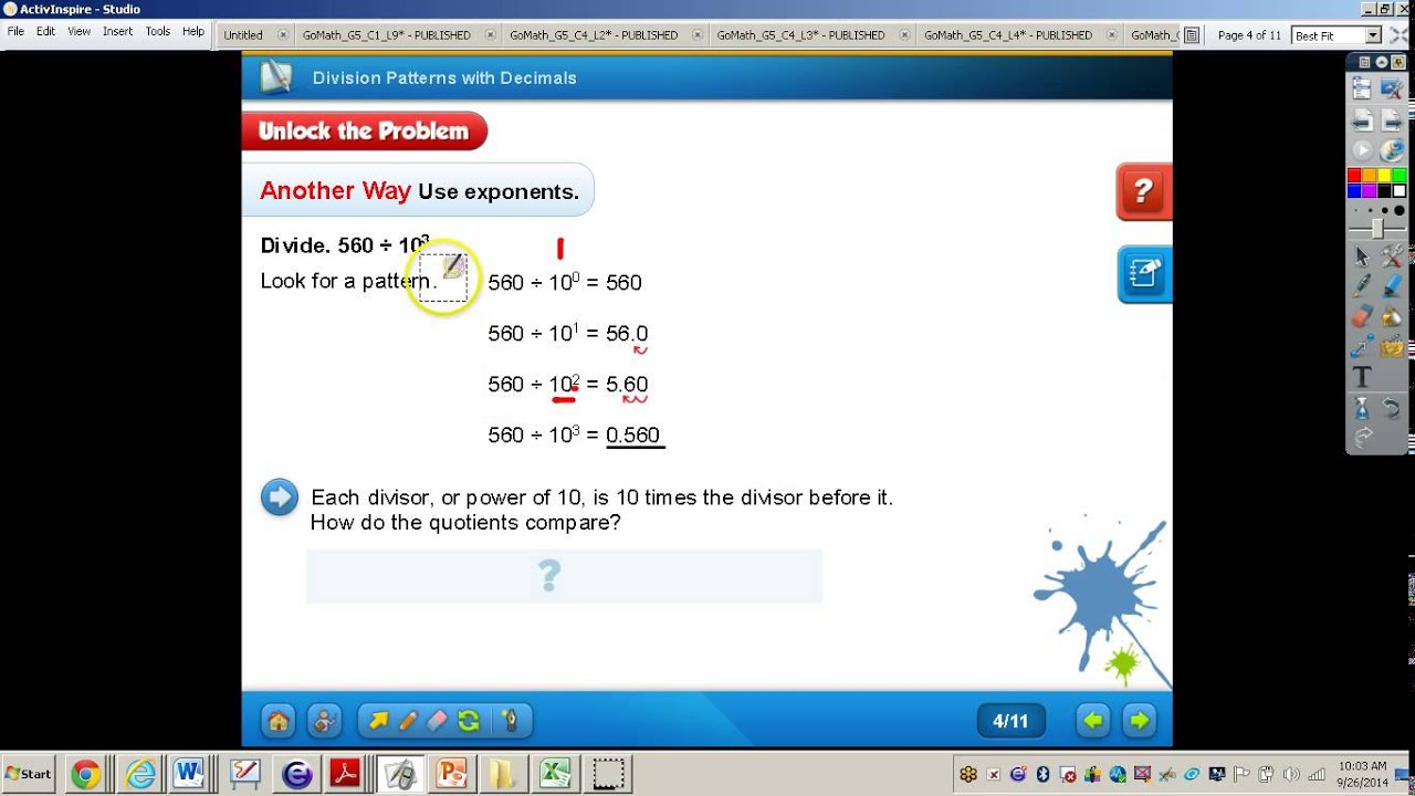 Division Patterns With Decimals YouTube Division Patterns With Decimals YouTube