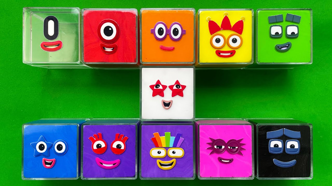 Looking for Numberblocks Clay Coloring | Relaxing Clay Video! - YouTube