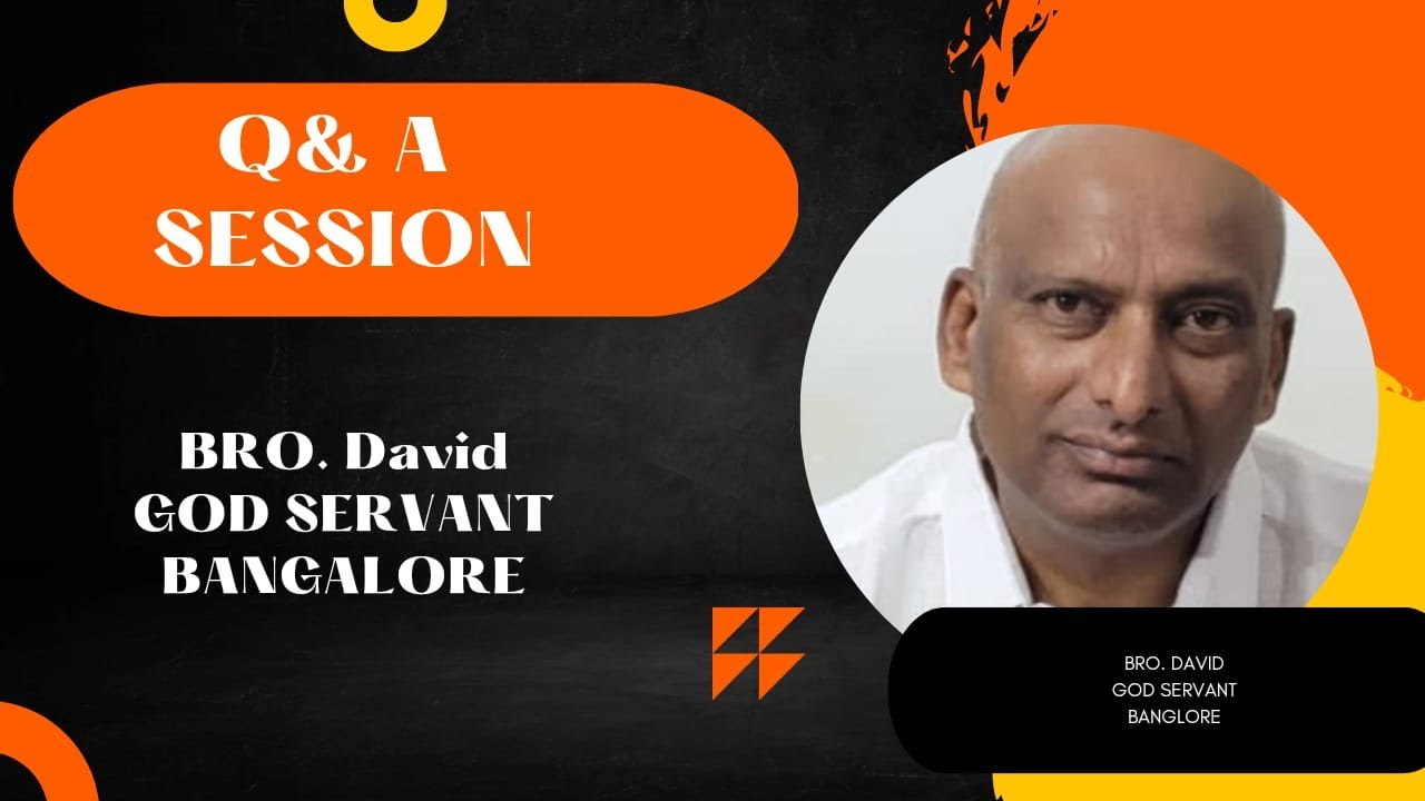 Bro. David (Bangalore) - YouTube
