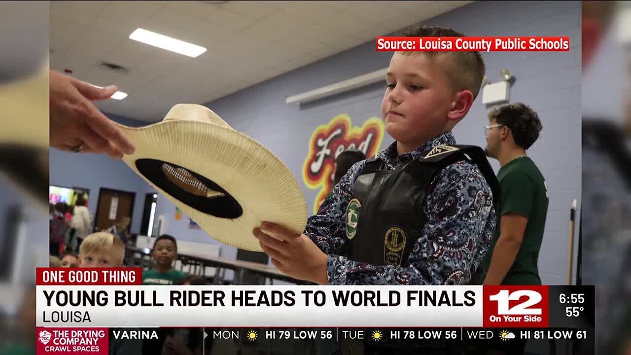 One Good Thing: Young bull rider in Louisa heads to world finals - YouTube
