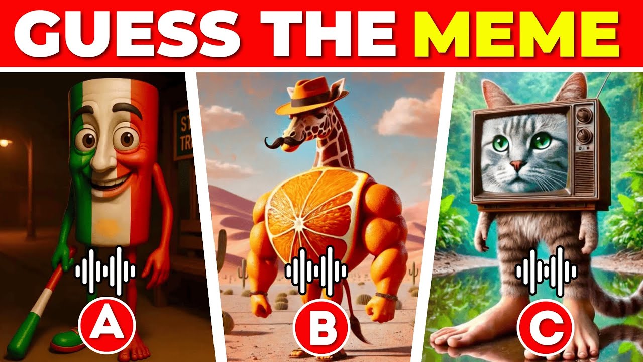 Guess The ITALIAN BRAINROT Al Animals Memes | Ultimate Brainrot AI ...