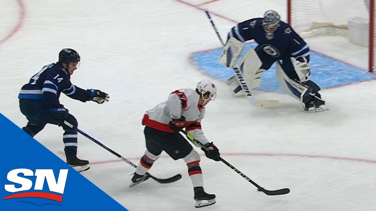 Ridly Greig Pulls Off Incredible Backhand Goal - YouTube