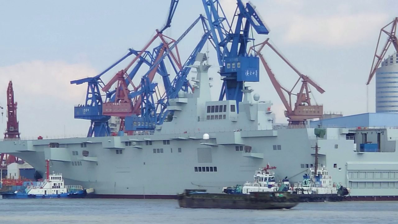 China launched its first Type 075 LHD amphibious helicopter assault ...