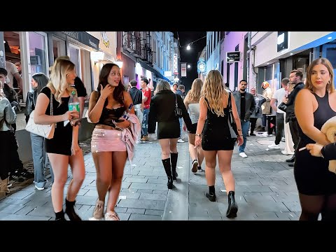 Düsseldorf nightlife / crazy and wild midnight scenes in Germany  #disco #party #bar in 4K