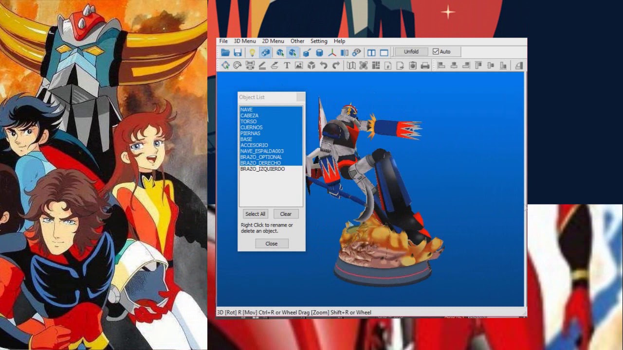 GOLDORAK UFO ROBOT GRENDIZER (figurine Papercraft) - YouTube