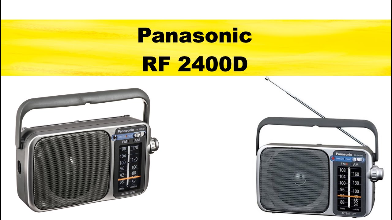 Portable Panasonic Am Fm Radio RF 2400D - YouTube