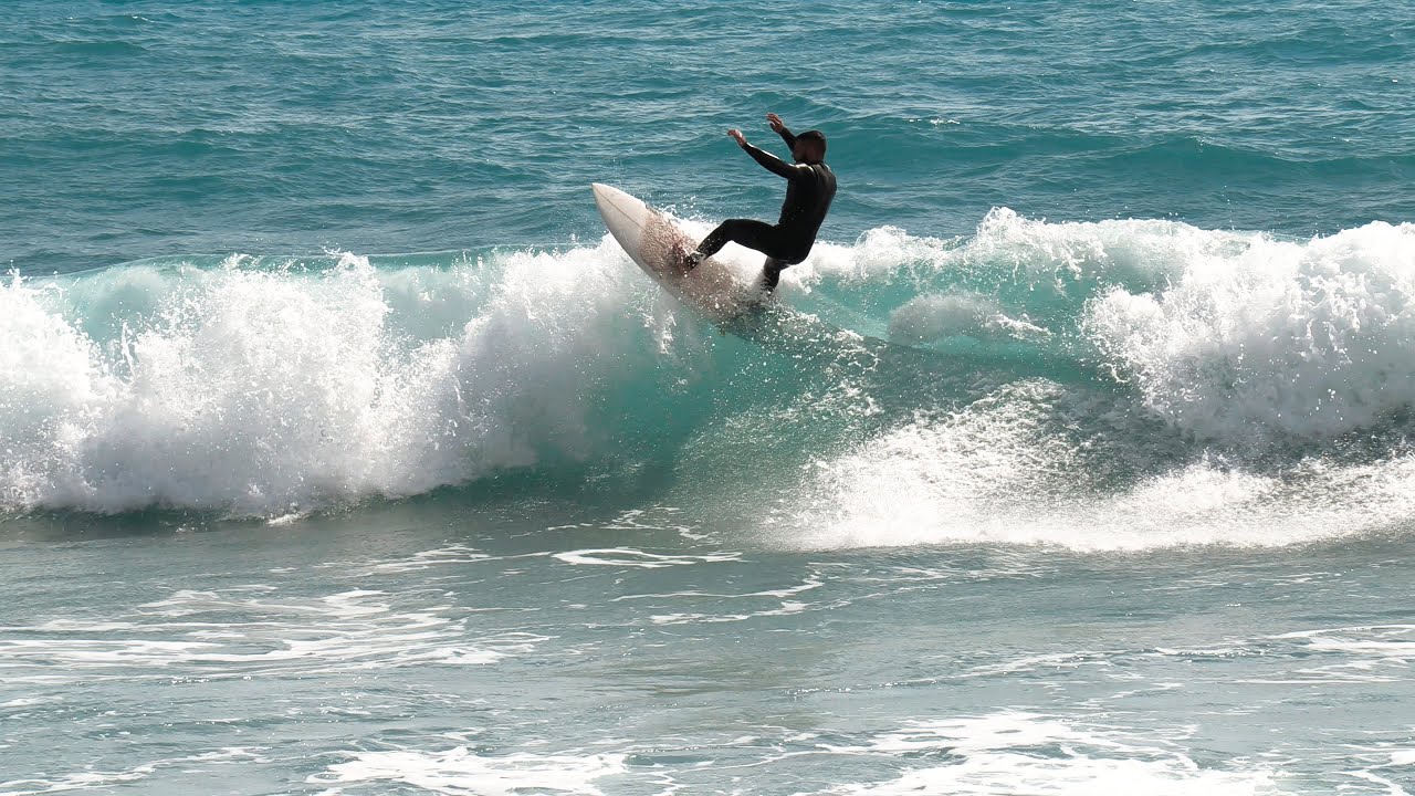 SURFING PAPHOS CYPRUS | RIDING The Waves 4K - YouTube