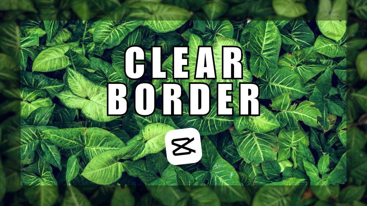 How You Can Create This Transparent / Clear Border To Go Around Your ...