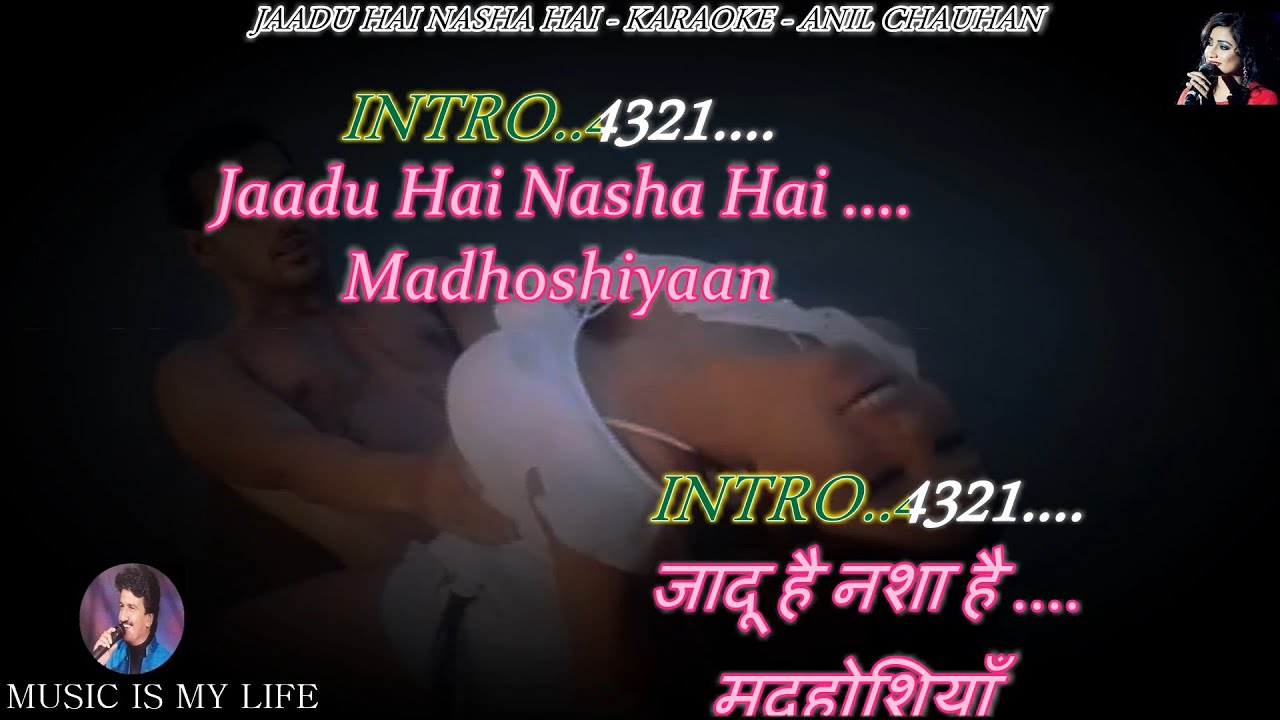 Jaadu Hai Nasha Hai Karaoke With Scrolling Lyrics Eng And हिंदी