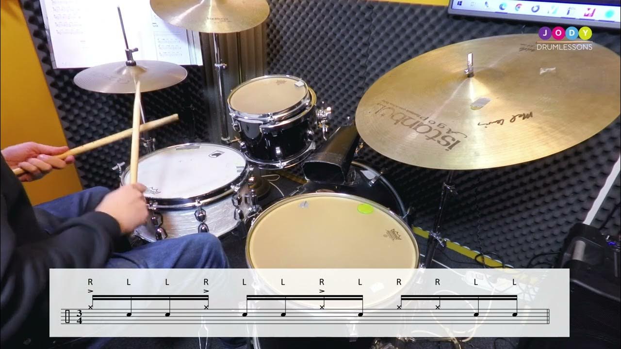 Level Up Your Drumming Skills: Mastering the Funk Groove in 3/4 - YouTube