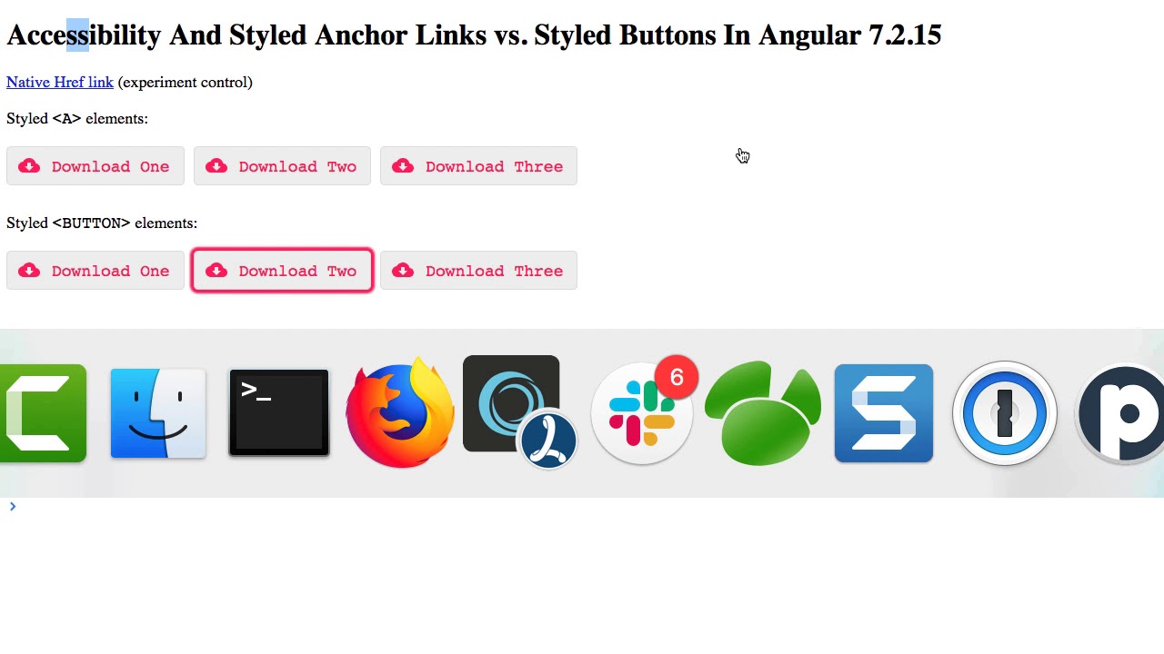 Accessibility And Styled Anchor Links vs. Styled Buttons In Angular 7.2 ...