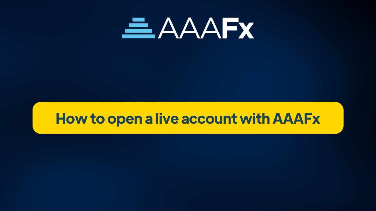 How to Open a Live Account with AAAFx - YouTube