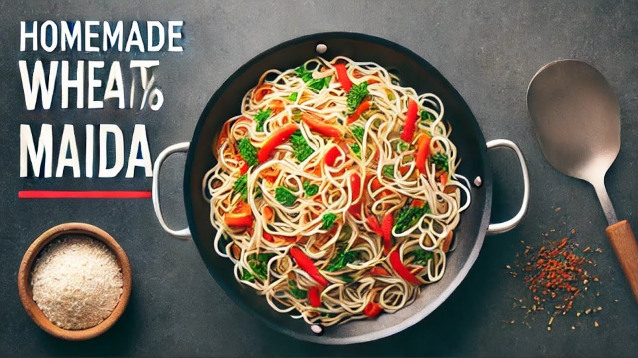 Homemade Atta Noodles Pasta | Wheat Noodles Pasta | Noodles Pasta - YouTube