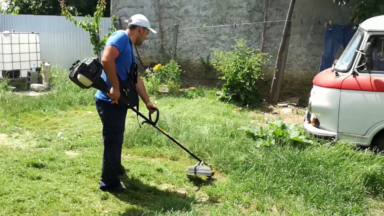 Motocoasa Husqvarna / Mcculloch B40P Elite - la taiat cu firul - YouTube