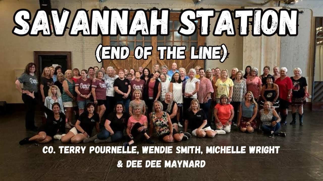 Savannah station (End of the Line) Event line dance demo - YouTube