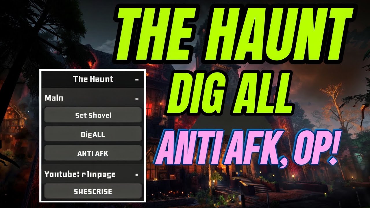 New The Haunt Roblox Script No Key Get Shovel Dig All Anti AFK Op! - YouTube