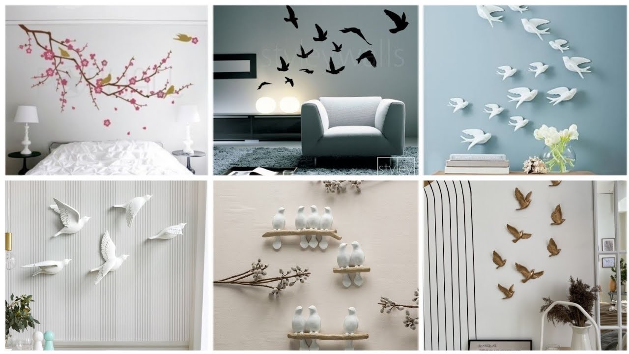 Beautiful Birds wall decoration ideas/attractive Birds in wall decor ...