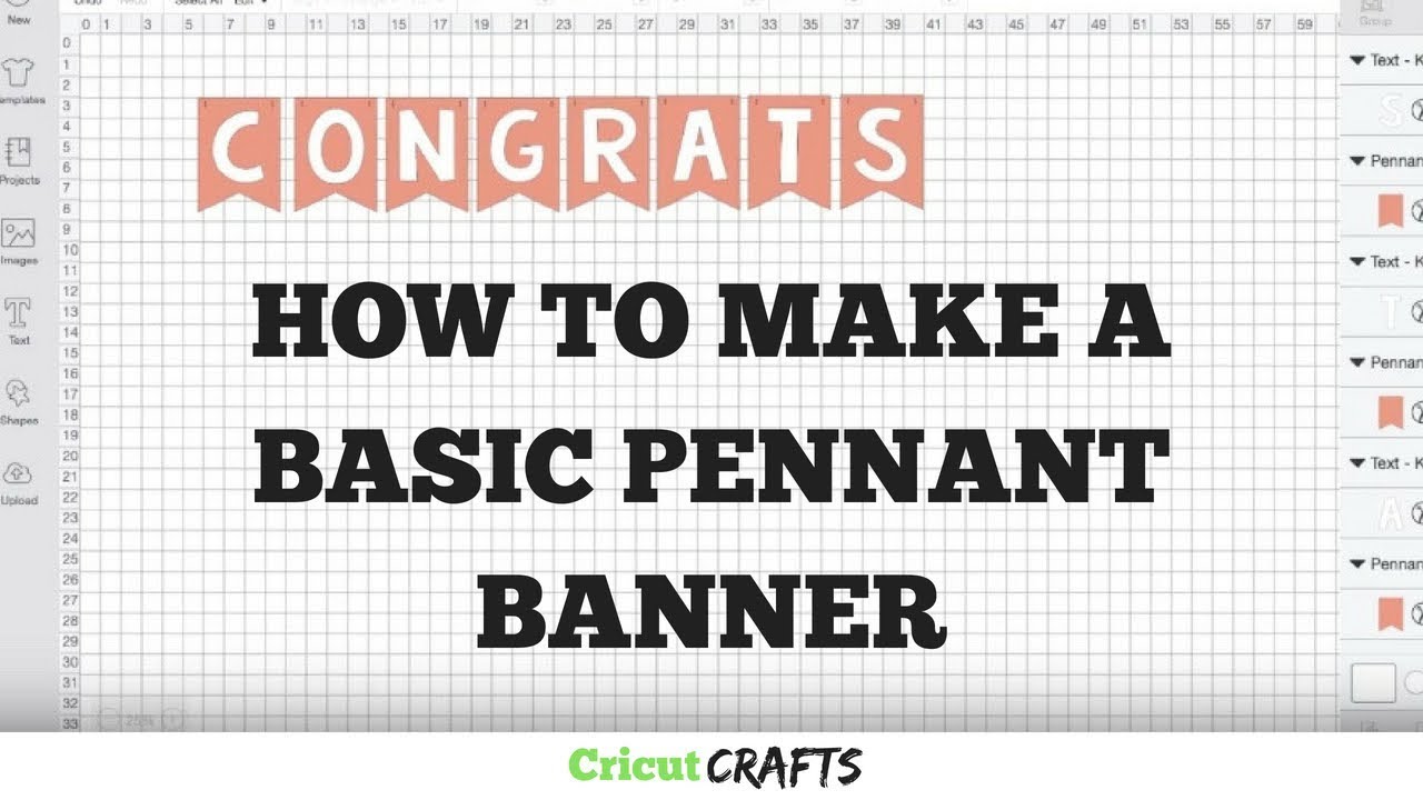 How To Make A Pennant Banner With Cricut Explore Air Cricut Crafts YouTube How To Make A Pennant Banner With Cricut Explore Air Cricut Crafts YouTube