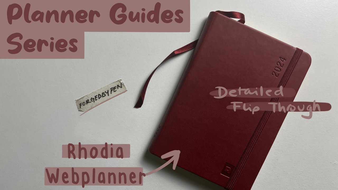 Rhodia Webplanner - Detailed Planner Flip Through | Planner Guides ...