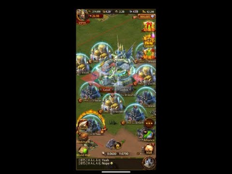 Big keep port swap - friendly fire! #evony - YouTube