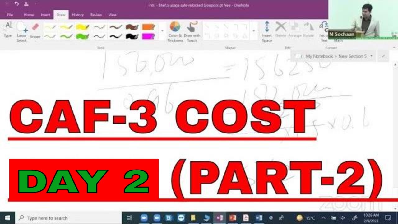 CAF 3 Cost and Management Accounting DAY-2 Part-2 at ICAP - YouTube