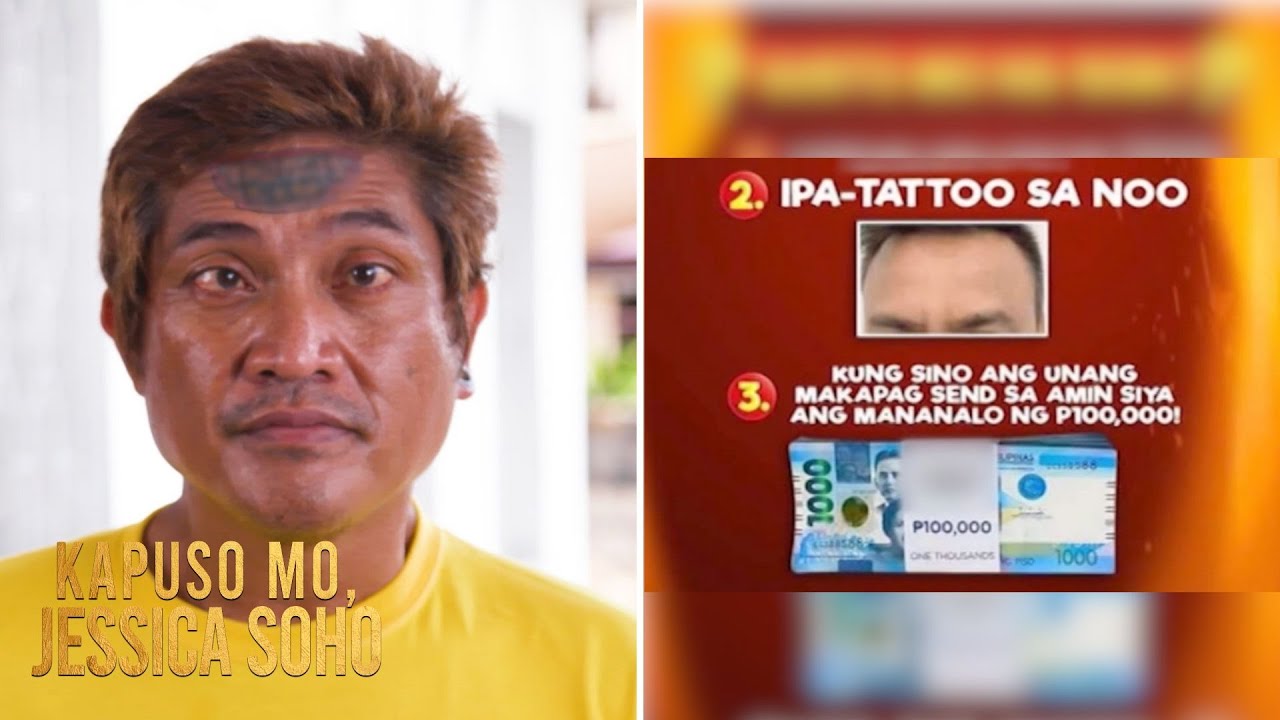 Lalaki, nagpa-tattoo sa noo kapalit ng P100,000?! Totoo ba ito o ...