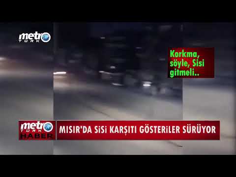 MISIR’DA HALK SİSİ'YE KARŞI MEYDANLARDA