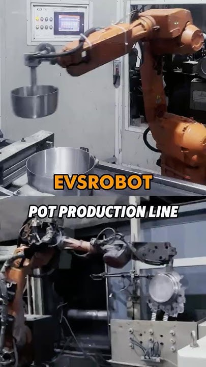 🍳 EVSROBOT Pot Production Line#evsrobot #industrialrobots #collaborativerobots #factory # ...