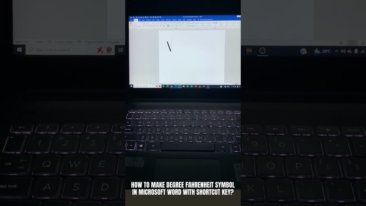 How To Make Degree Fahrenheit Symbol In Microsoft Word With Shortcut How To Make Degree Fahrenheit Symbol In Microsoft Word With Shortcut