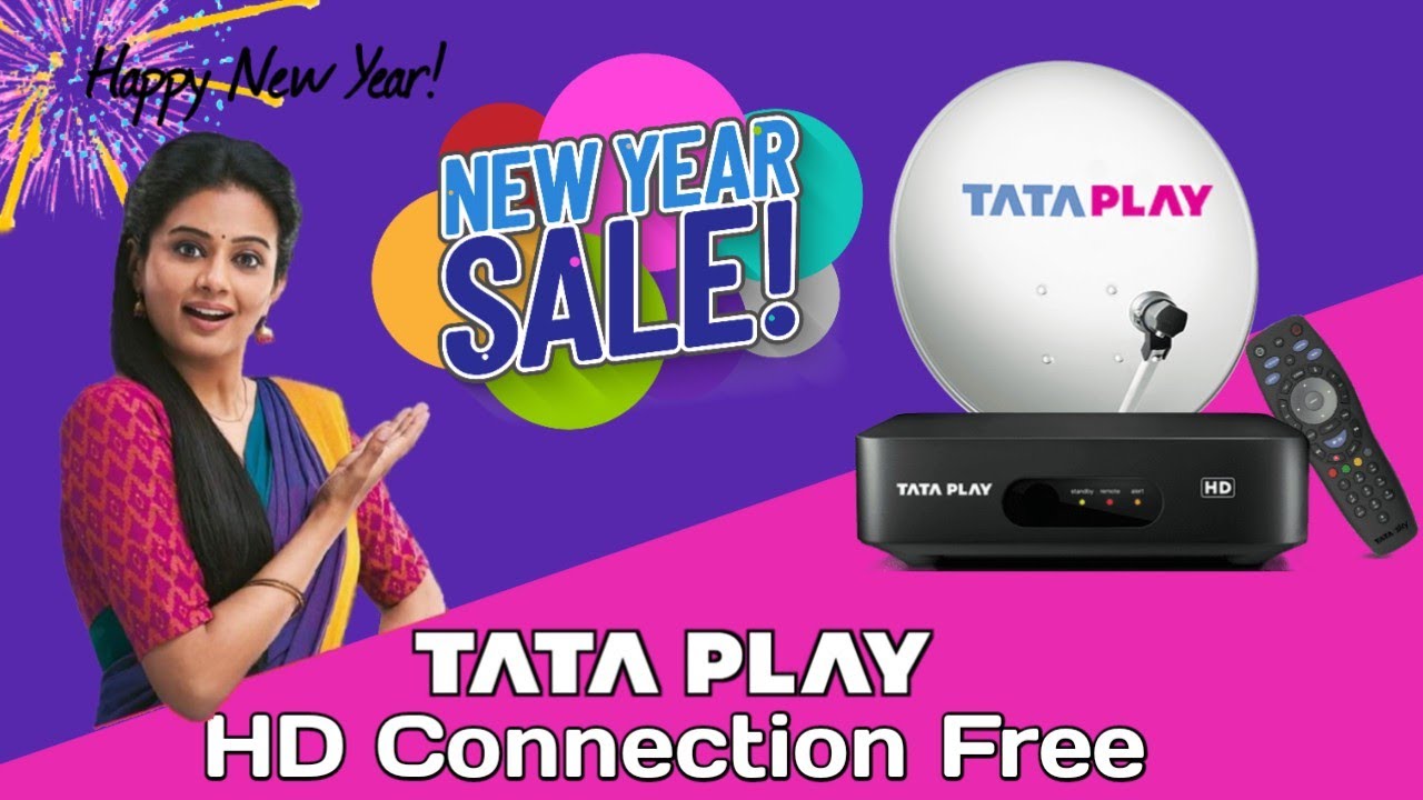 New Year offer Get Tata Play HD Connection Free 🎉 | Dhamaka Offer | Pay ...