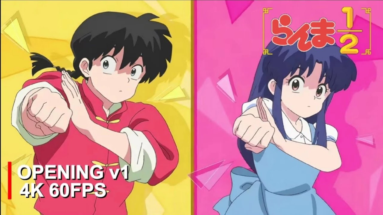 Ranma ½ Remake Opening v1 | Iinazukkyun | [4K 60FPS | Creditless ...