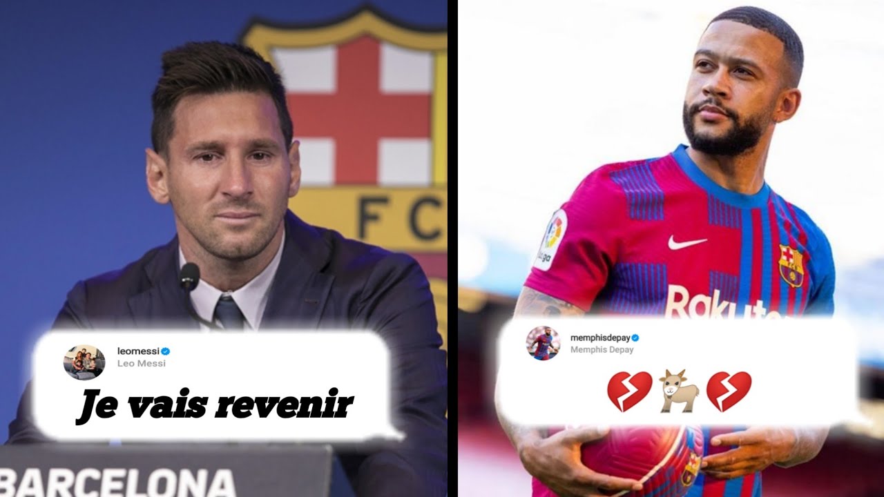 Les messages d'adieux pour Lionel Messi par les joueurs de FC Barcelone ...
