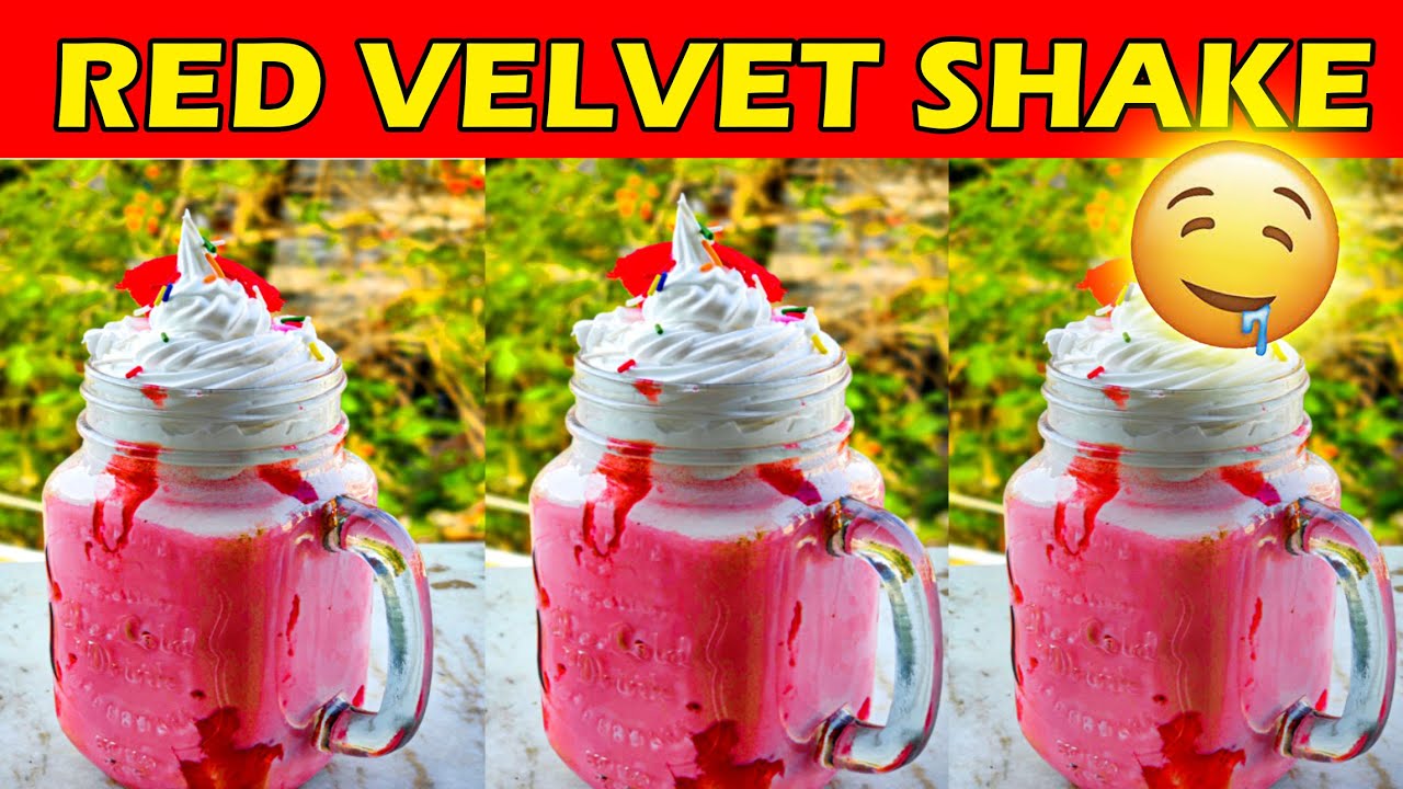 Red Velvet Shake Recipe | How to make Red velvet Shake at Home | - YouTube