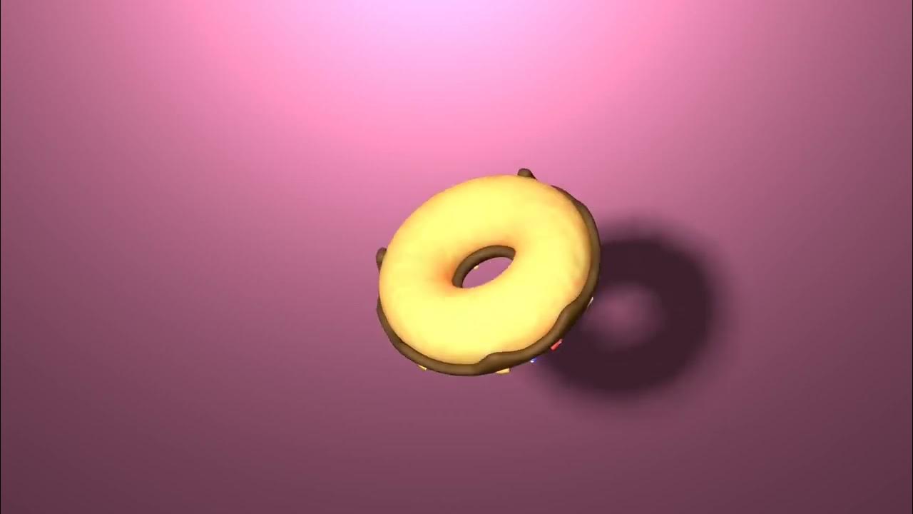 Animation video of a rotating Donut ( It was my first 3D Animation ...