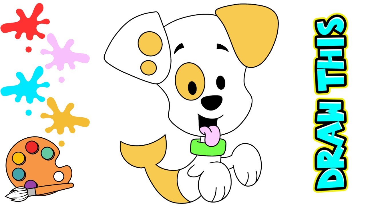 How to draw Bubble Puppy from The Bubble Guppies - YouTube